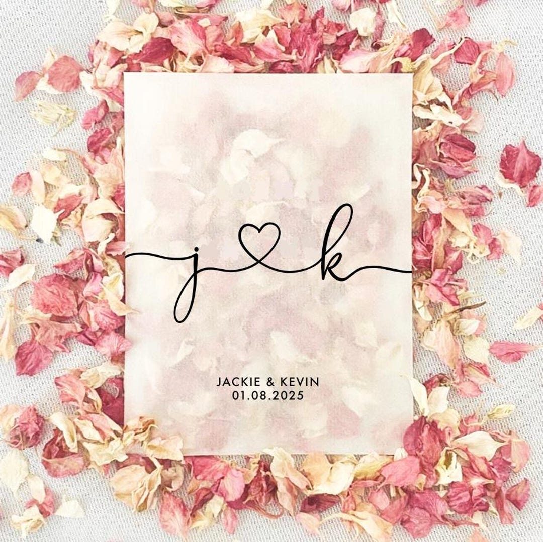 Confetti Bags, Biodegradable Confetti, Wedding Confetti, Personalised ...