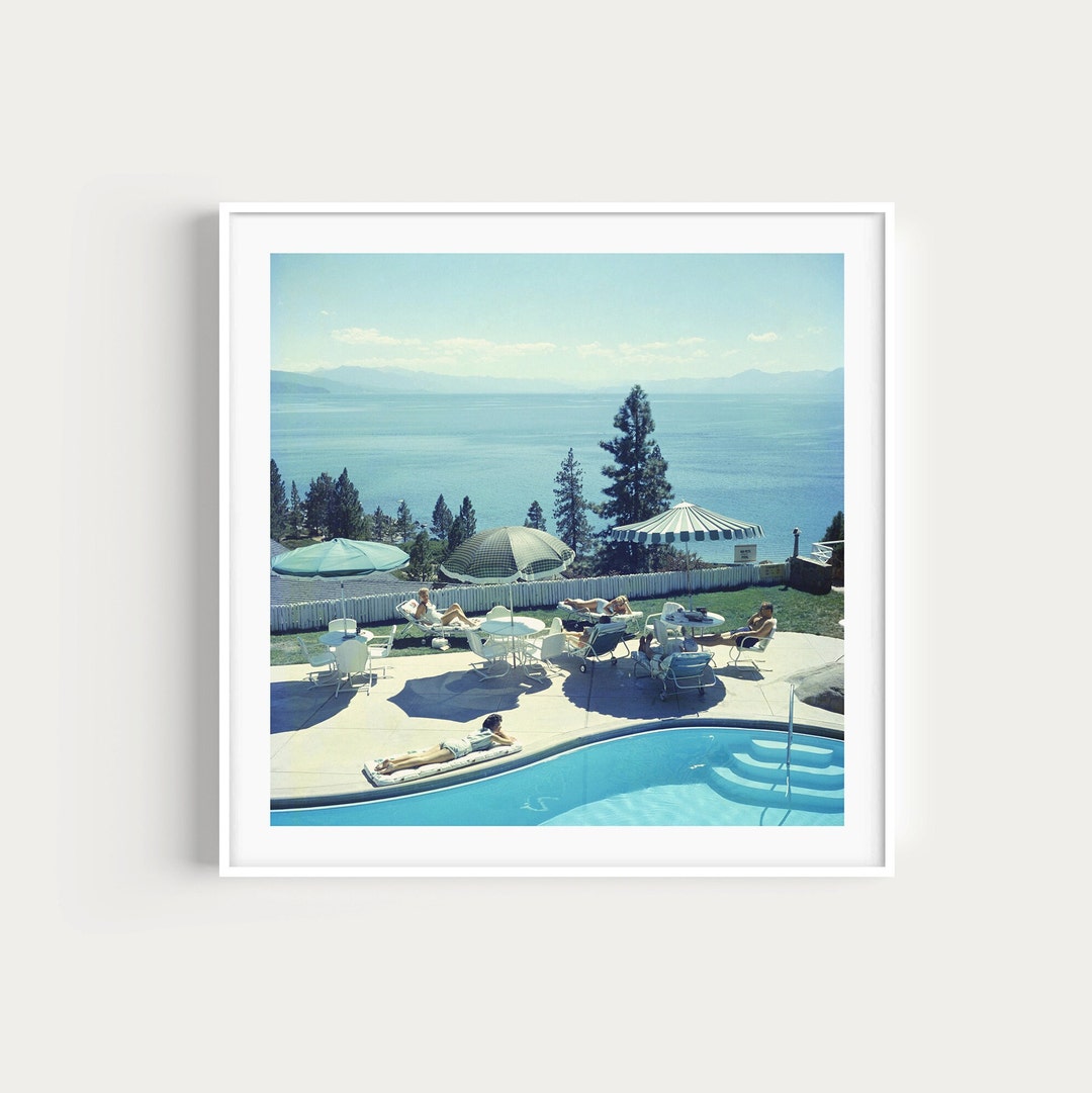 Slim Aarons, Relaxing at Lake Tahoe, Fine Art Photos, Slim Aarons Wall ...