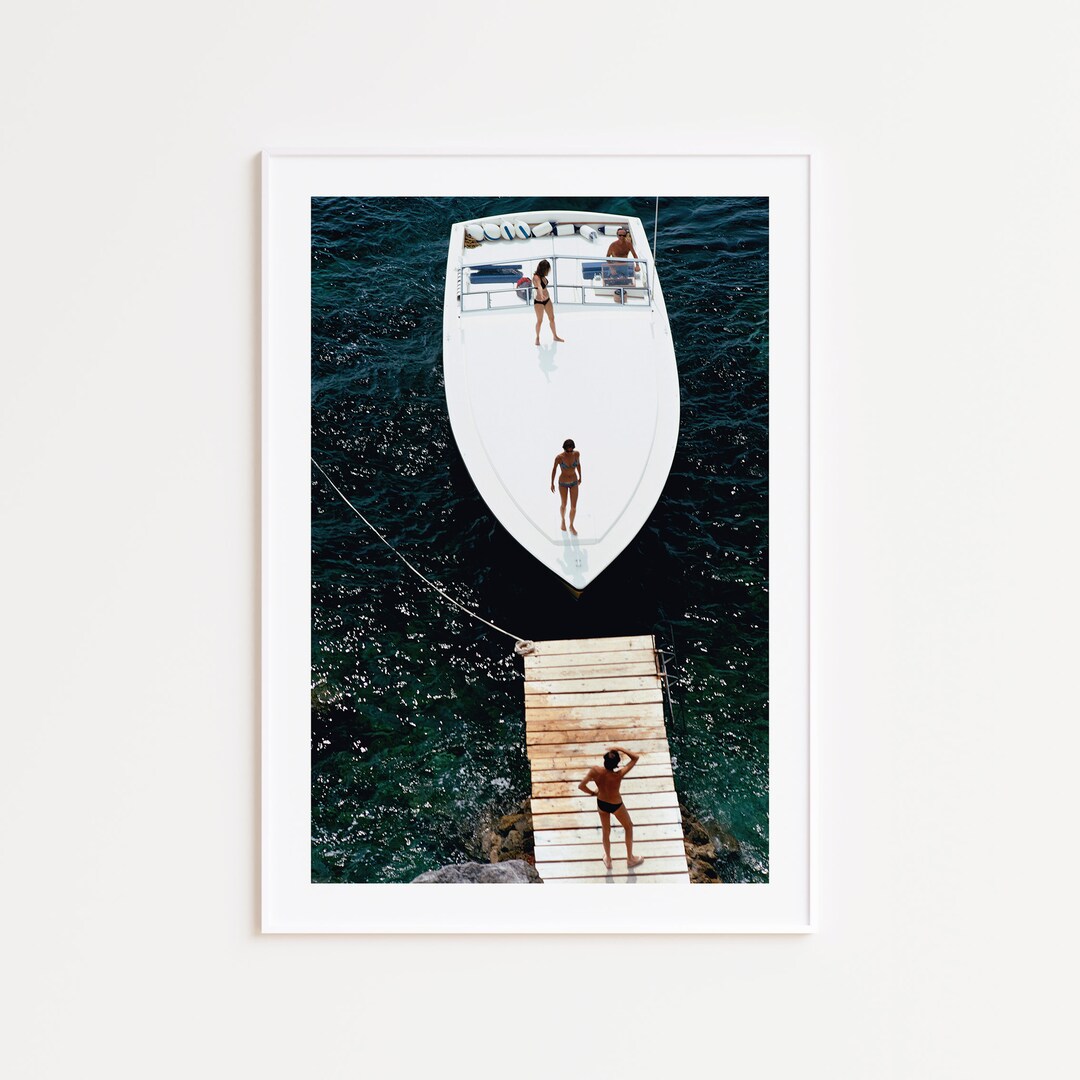 Slim Aarons, Speedboat Landing, Fine Art Photos, Slim Aarons Wall Art ...