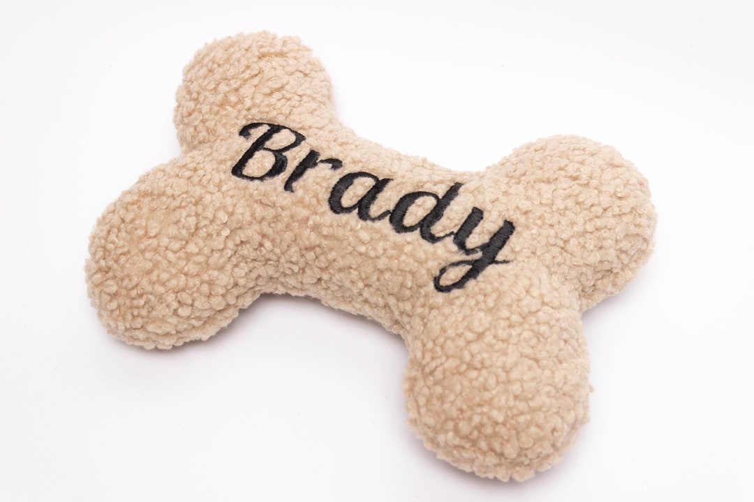 Embroidered Dog Toy Gift: Personalized Teddy Sherpa Plush Puppy Toy - Etsy