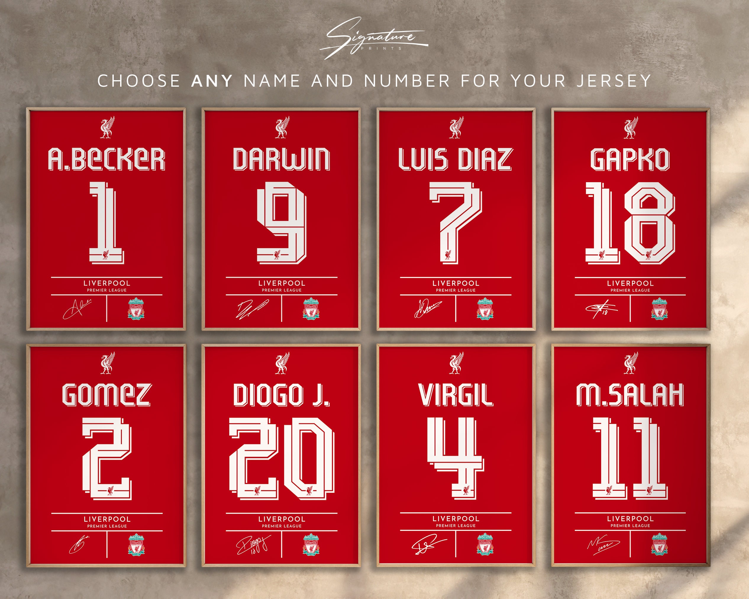 Personalized Liverpool Jersey Posters 2023/24 Kit Minimalist Football ...