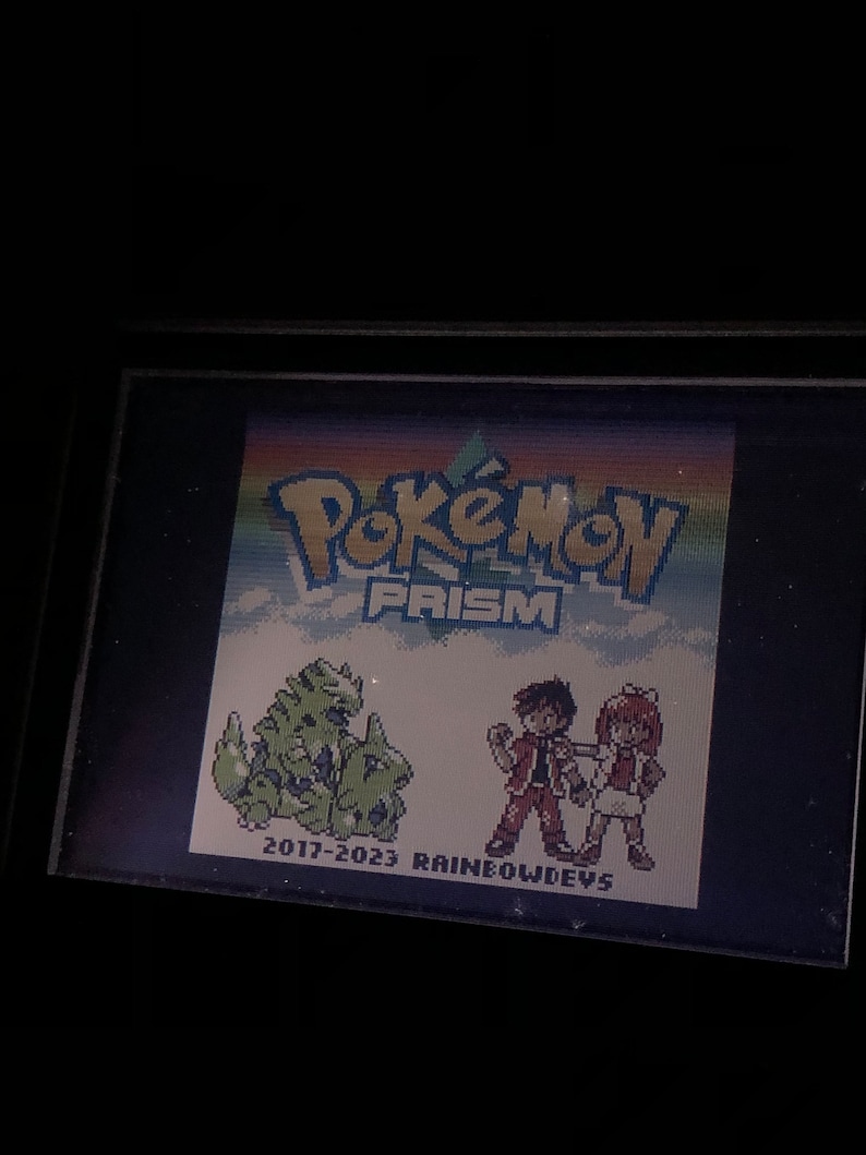 Pokemon Prism Clear Blue GBC Cartridge Game Boy Colour ROM Color ...