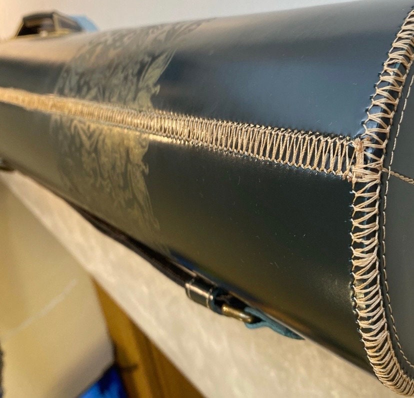 Leather Tube∅11cm.leather Map Case.bag for Architects.vintage Tube Case ...