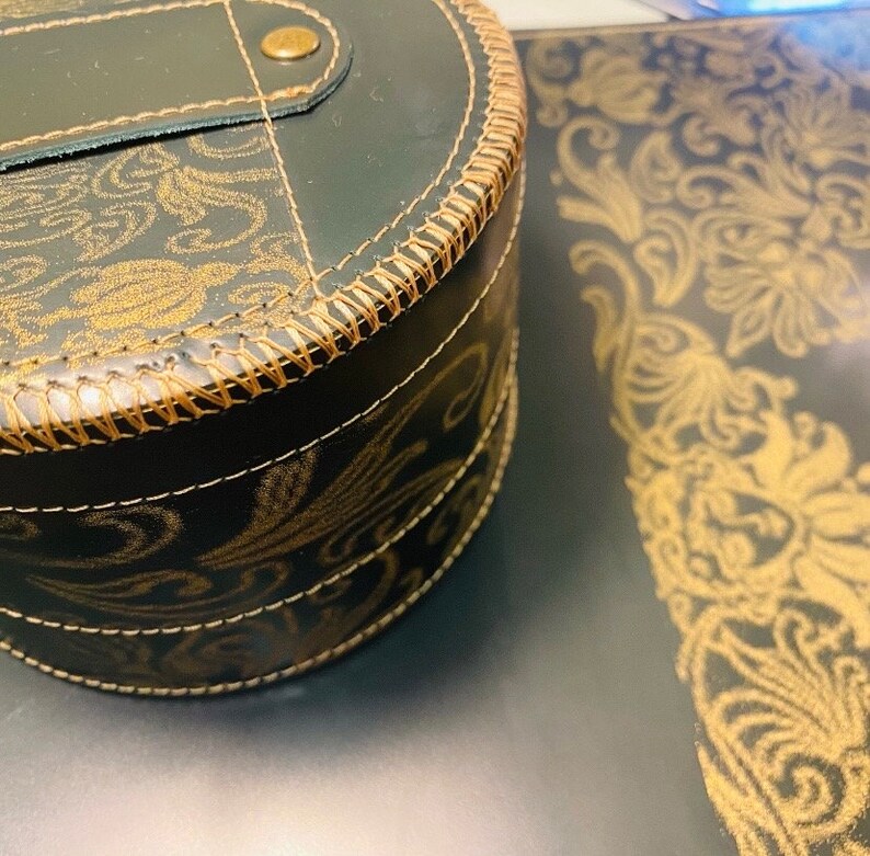 Leather Tube∅11cm.leather Map Case.bag for Architects.vintage Tube Case ...