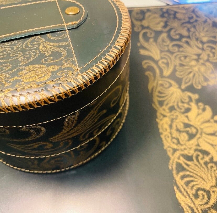 Leather Tube∅11cm.leather Map Case.bag for Architects.vintage Tube Case ...