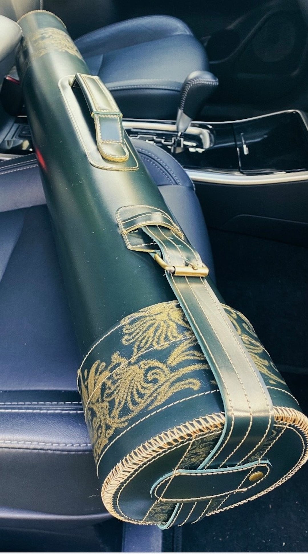 Leather Tube∅11cm.leather Map Case.bag for Architects.vintage Tube Case ...