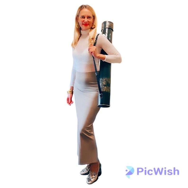 Leather Tube∅11cm.leather Map Case.bag for Architects.vintage Tube Case ...