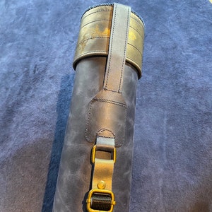 Leather Tube∅9 Cm.leather Map Case.bag for Architects.vintage Tube Case ...
