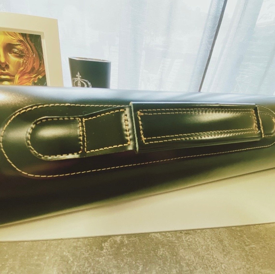 Leather Tube11cm.leather Map Case.bag for Architects.vintage Tube Case ...