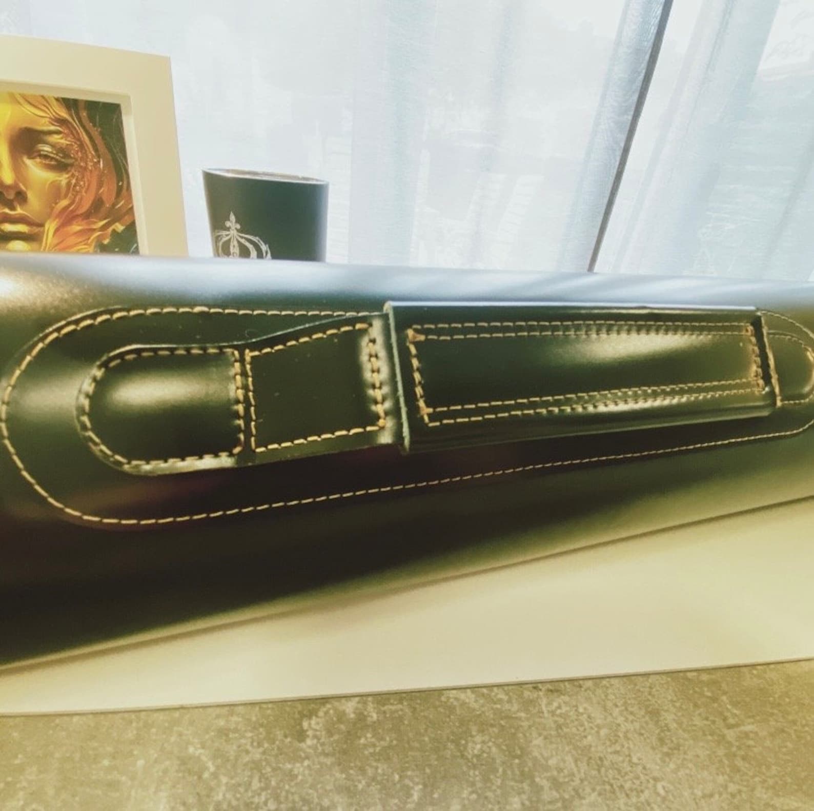 Leather Tube11cm.leather Map Case.bag for Architects.vintage Tube Case ...