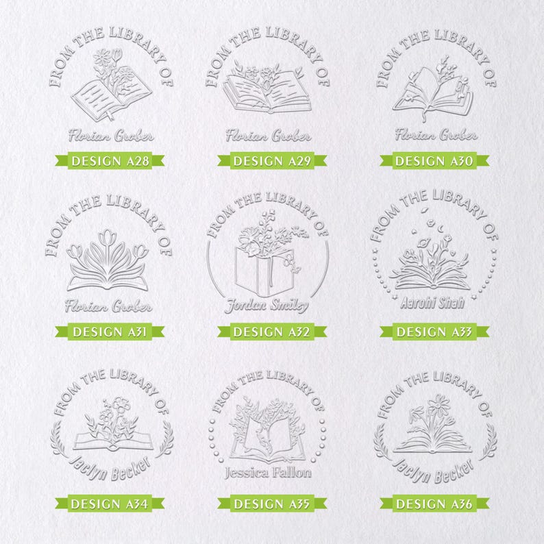 Custom Embosser, Personalized Book Embosser, Custom Book Embosser, From ...