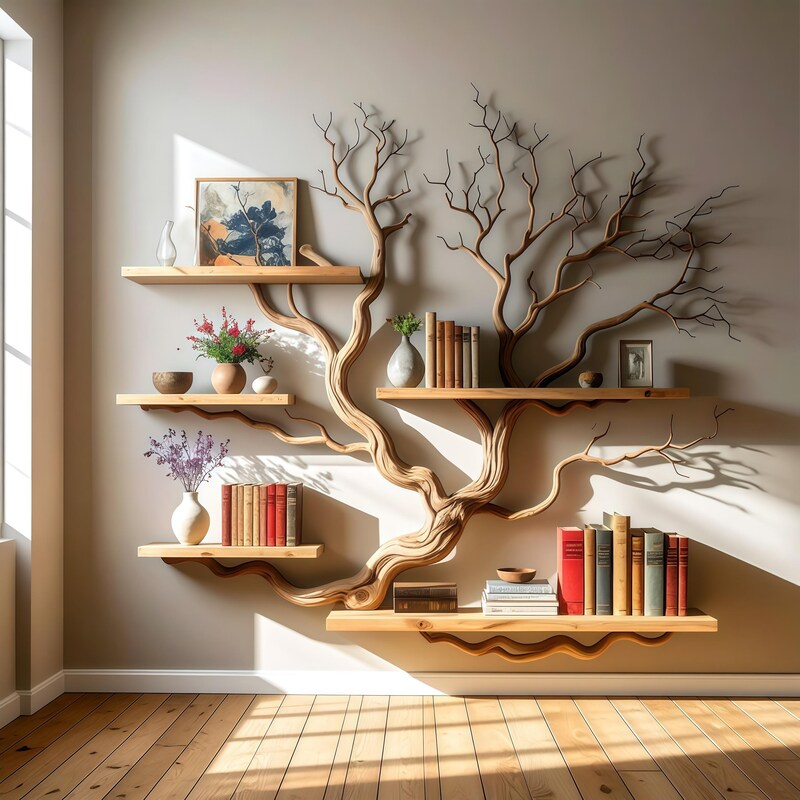 Rustic Bookcase - Etsy