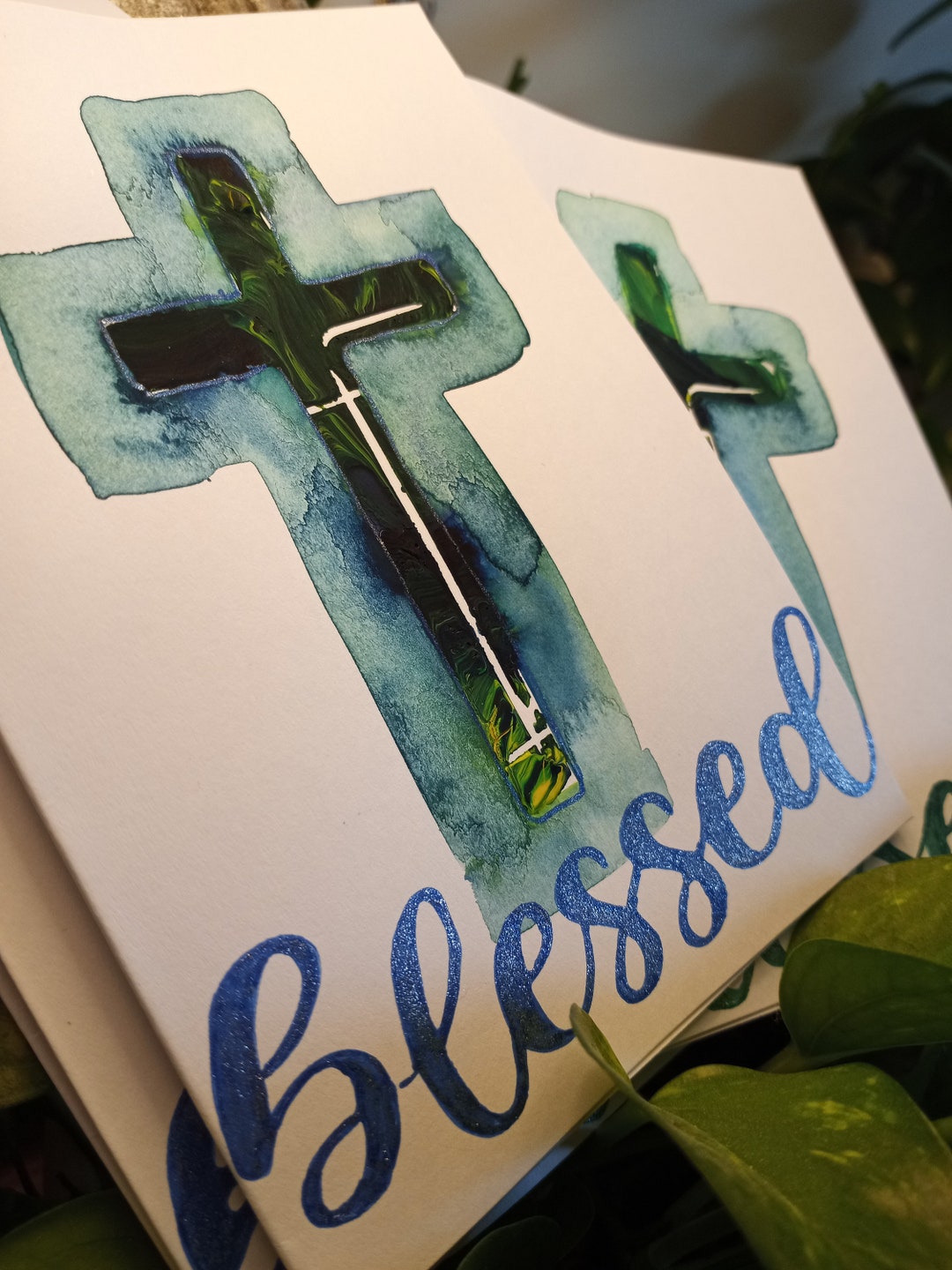 Watercolor Faith Cards. (4 Card Set) - Etsy