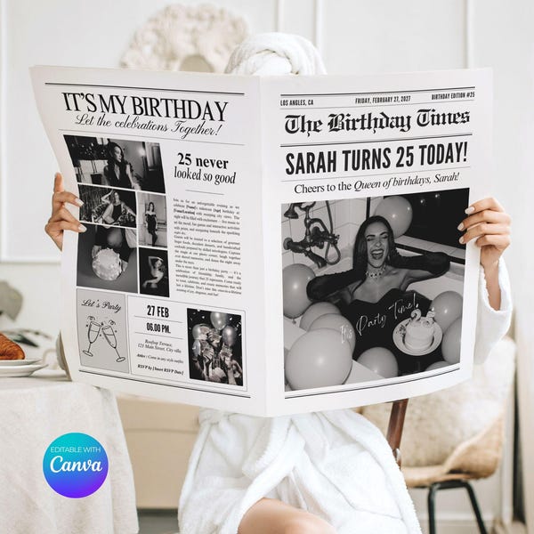 Template Birthday Post - Etsy UK