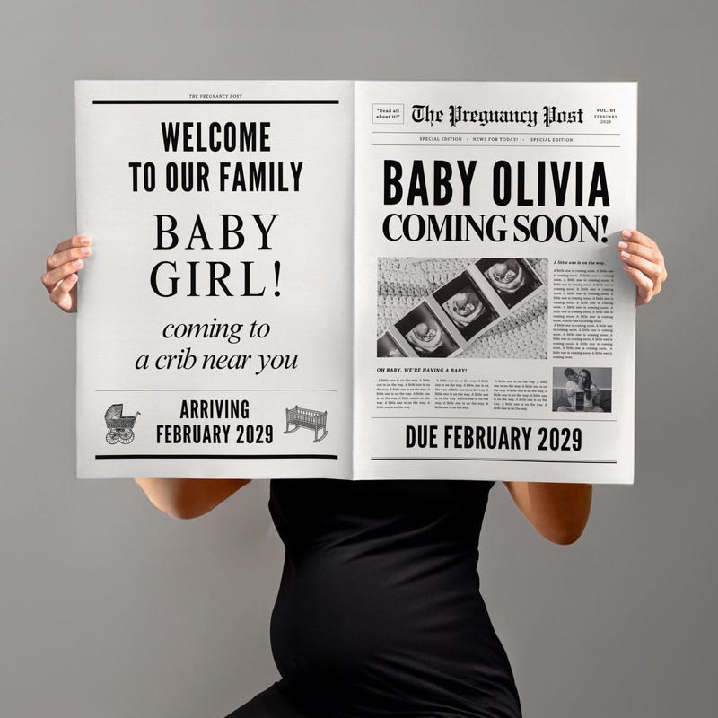 Newspaper Baby - Etsy