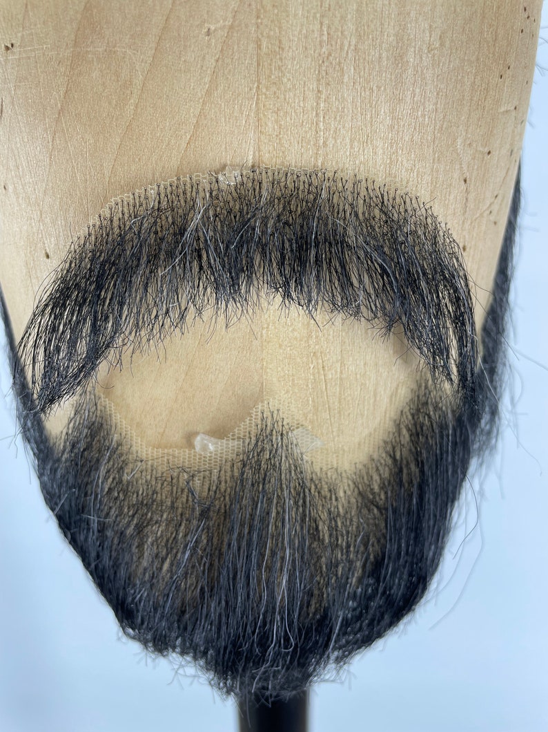 Realistic Fake Beard and Mustache Set. Hand Knotted for Film, Theater ...