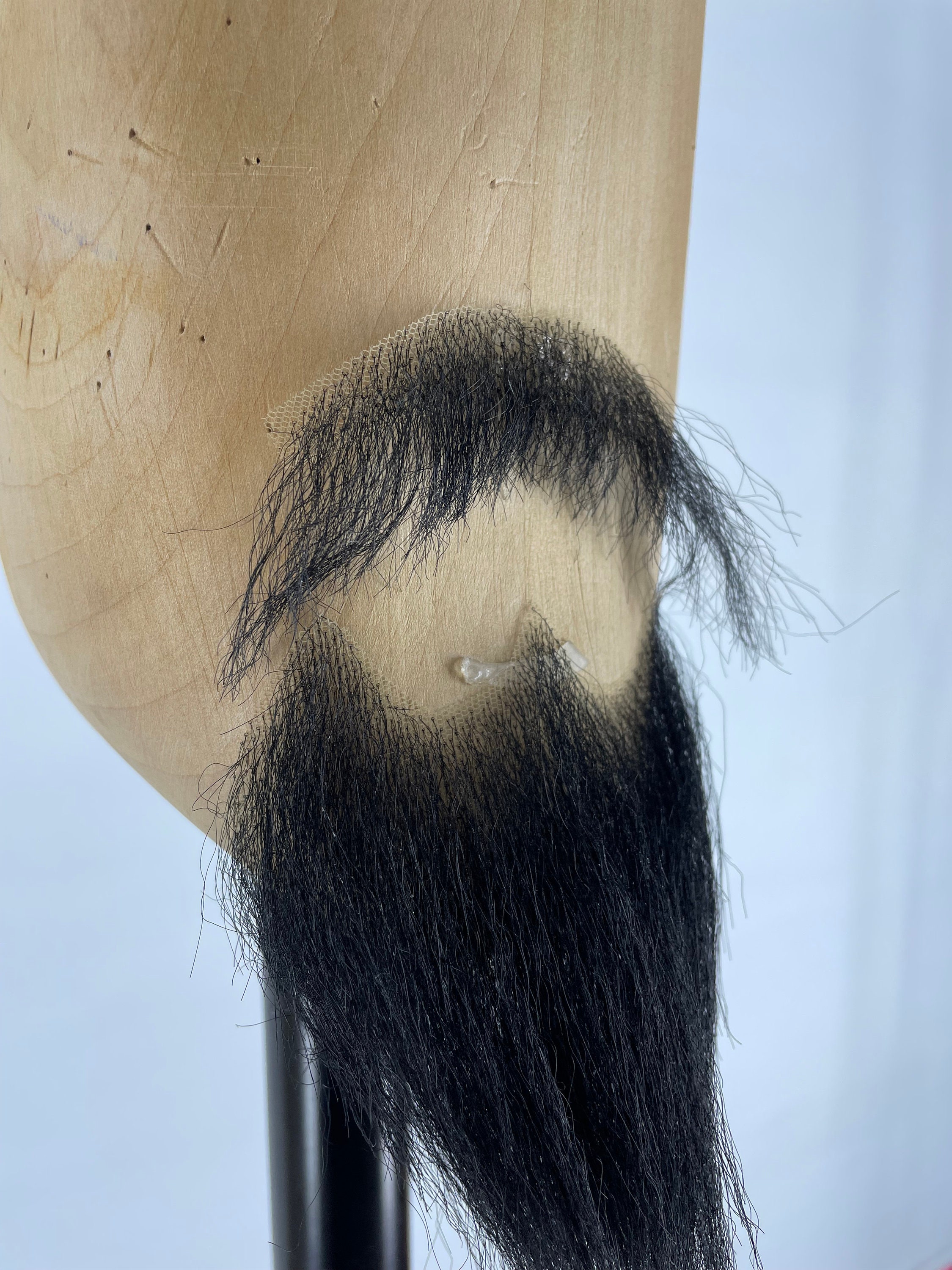 Realistic Fake Beard and Mustache Set. Hand Knotted for Film, Theater ...