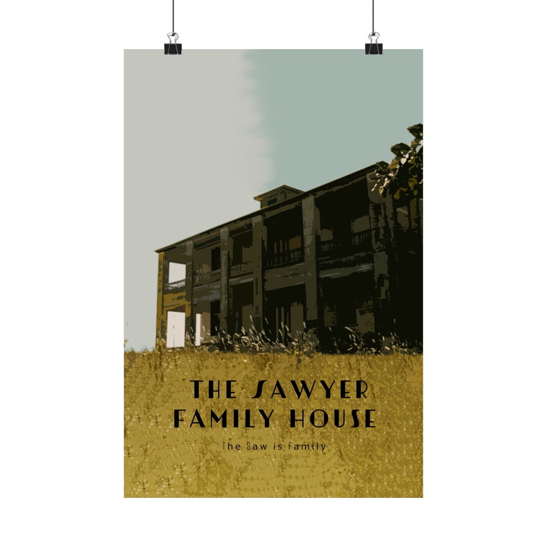 Horror Movie Art Poster, Texas Chainsaw Massacre Poster, Sawyer Family ...