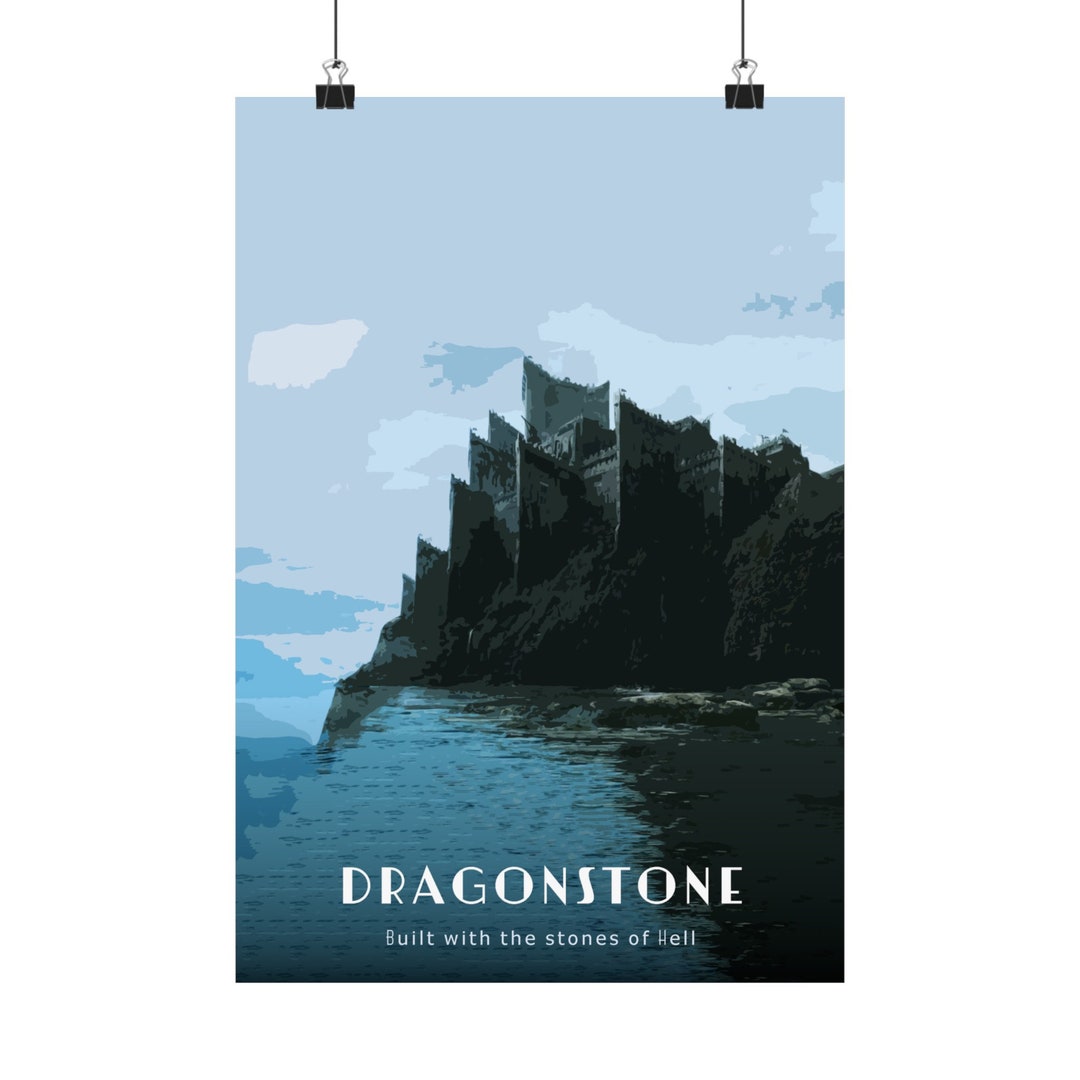 Dragonstone Travel Poster, Landscape Art, Got Poster, Unique Wall Art ...