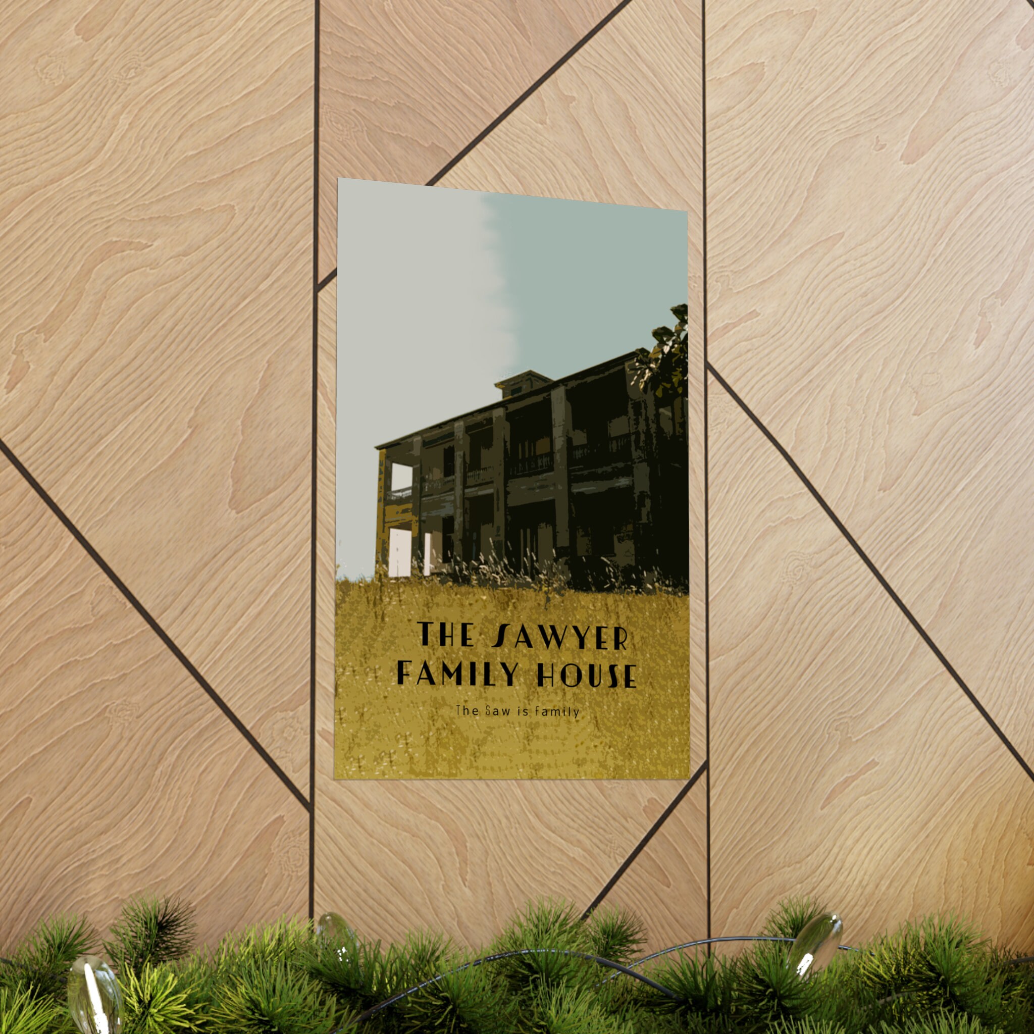 Horror Movie Art Poster, Texas Chainsaw Massacre Poster, Sawyer Family ...