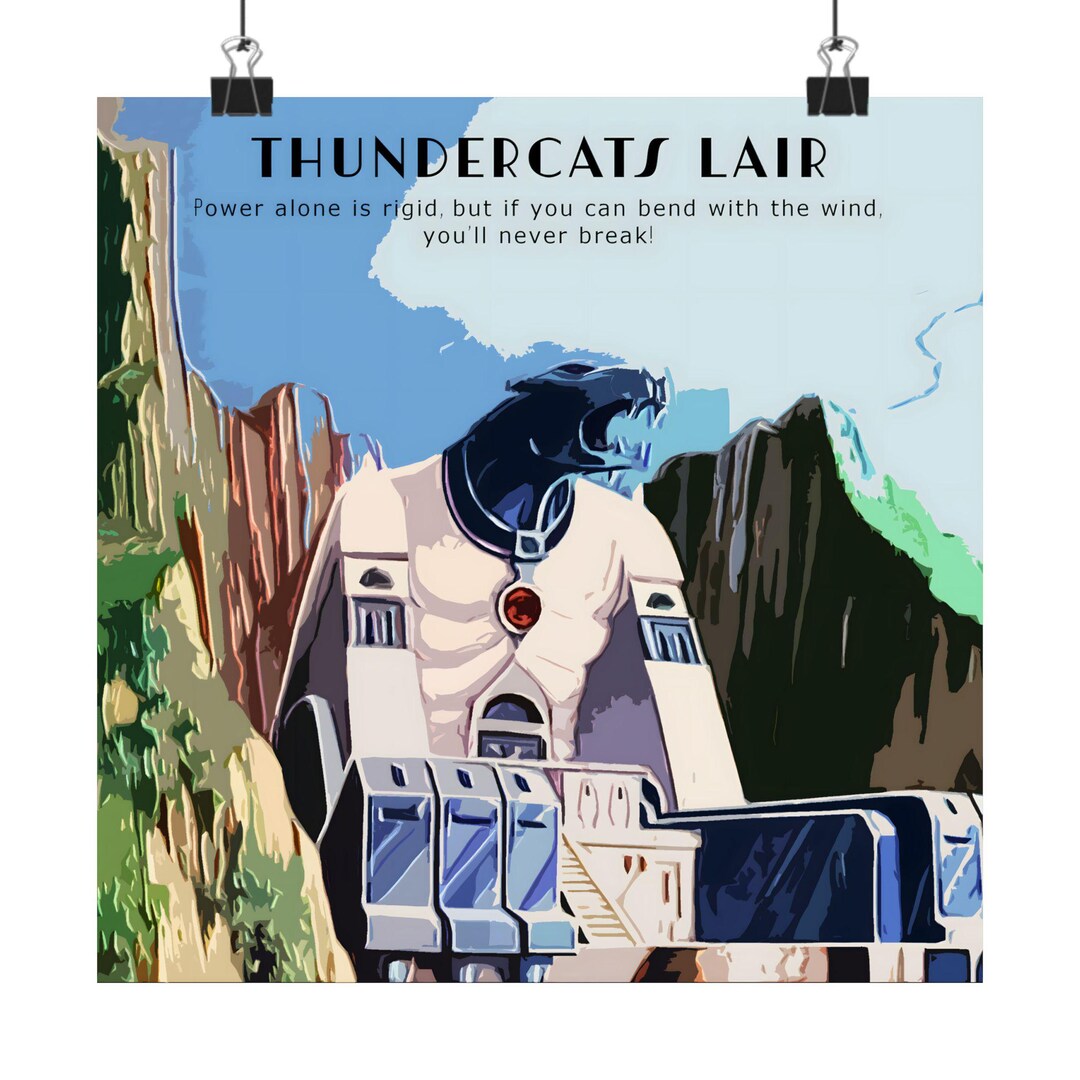 Thundercats Lair Poster, 90's TV Show Poster, Retro Art, Unique Wall ...