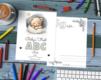 Baby Shower ABC Book, First Alphabet Book, Baby's First ABC Book ...