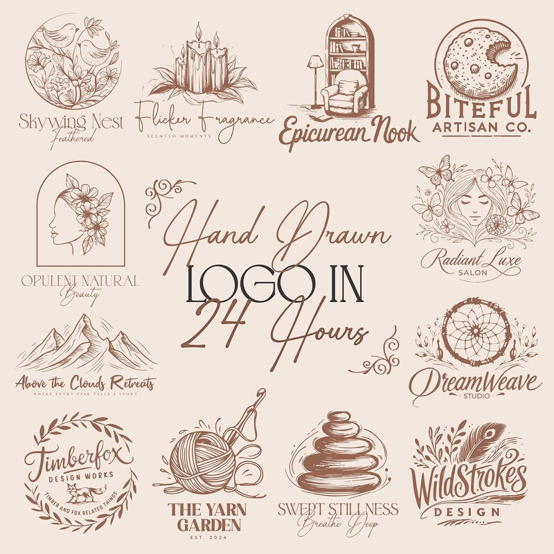 Hand Drawn Logo - Etsy