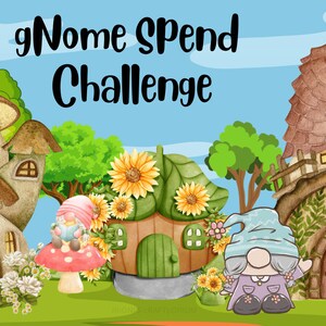 2024 Gnome Spend Tracker, Savings Tracker, Cash Stuffing, Gnomes - Etsy