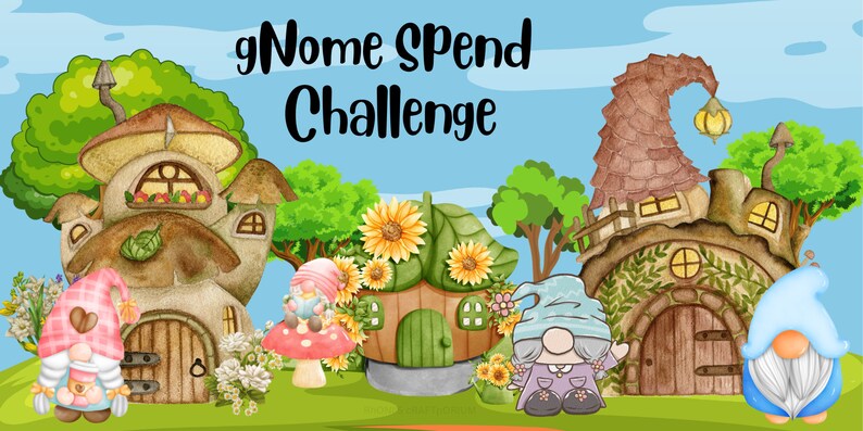 2024 Gnome Spend Tracker, Savings Tracker, Cash Stuffing, Gnomes - Etsy