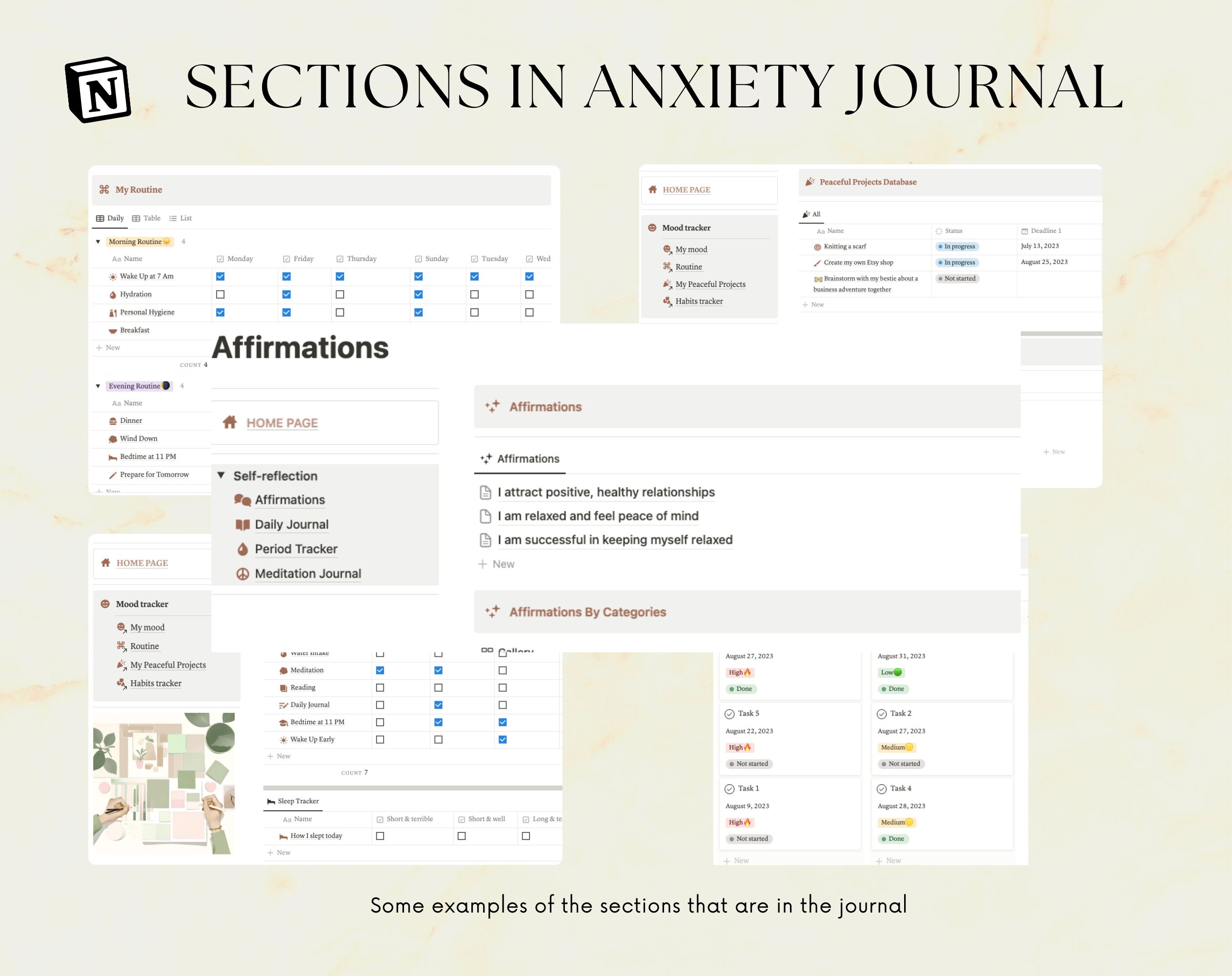Anxiety Journal, Anxiety Journal Digital, Anxiety Worksheets, Therapy ...