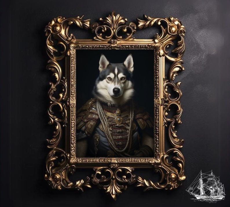 Gothic White Wolf - Distinguished Suit, Vintage Poster, Art Poster ...