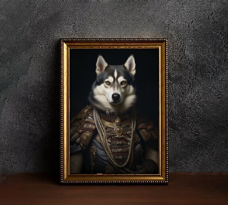 Gothic White Wolf - Distinguished Suit, Vintage Poster, Art Poster ...