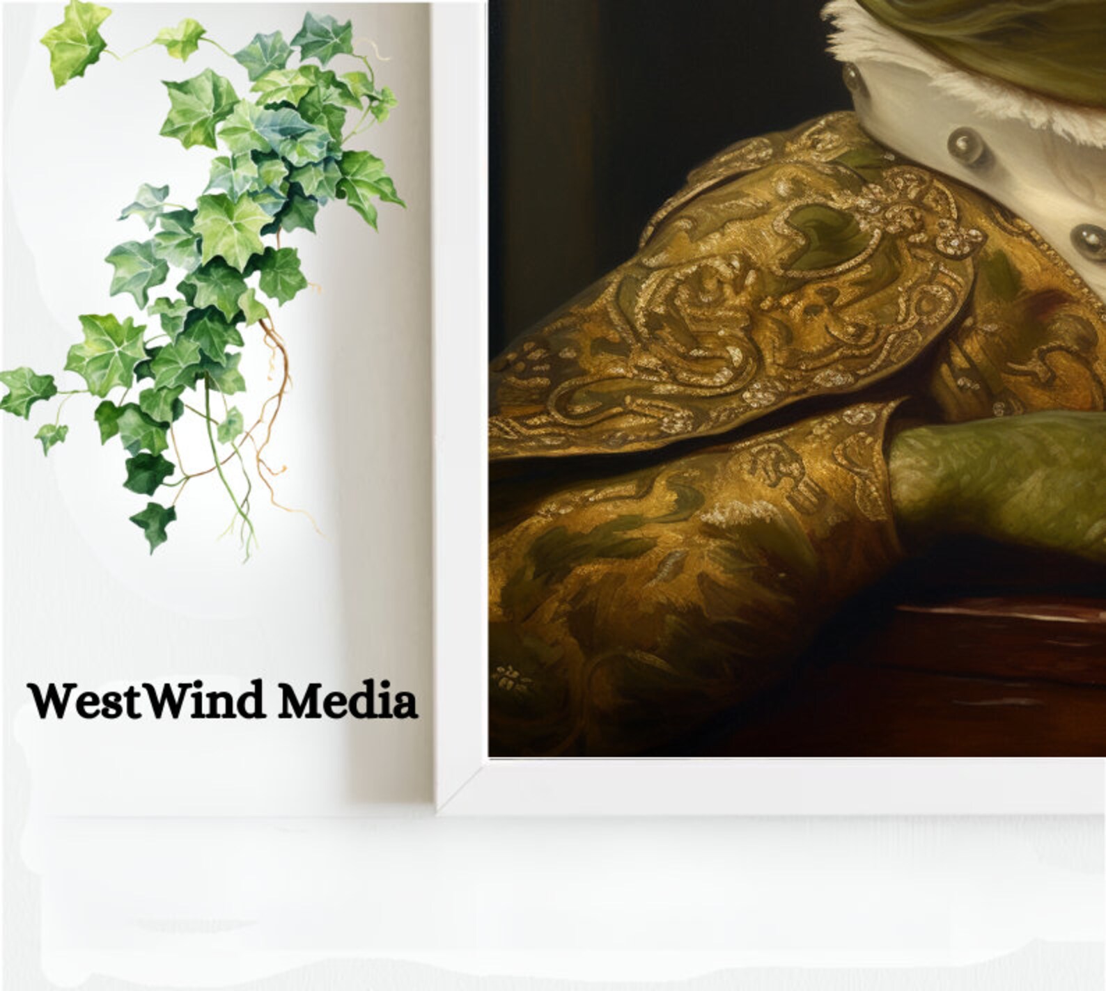 Gothic Frog Wearing Crown Vintage Poster, Art Poster Print, Home Decor ...