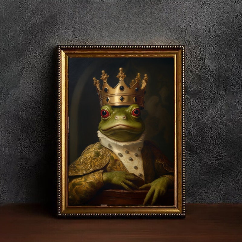 Frog With Crown - Etsy