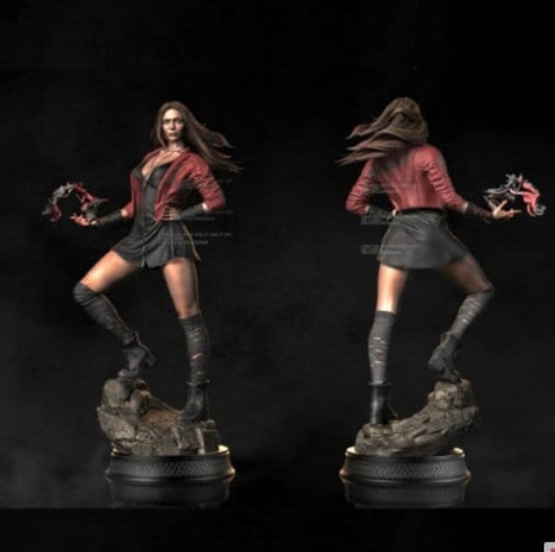 Wanda Maximoff 3d Model Stl File for 3d Printing wanda Vision avengers ...