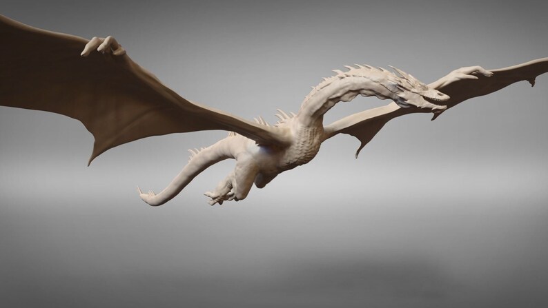 Smaug Dragon 3d Model Stl File for 3d Printing 3 Variations lord of the ...