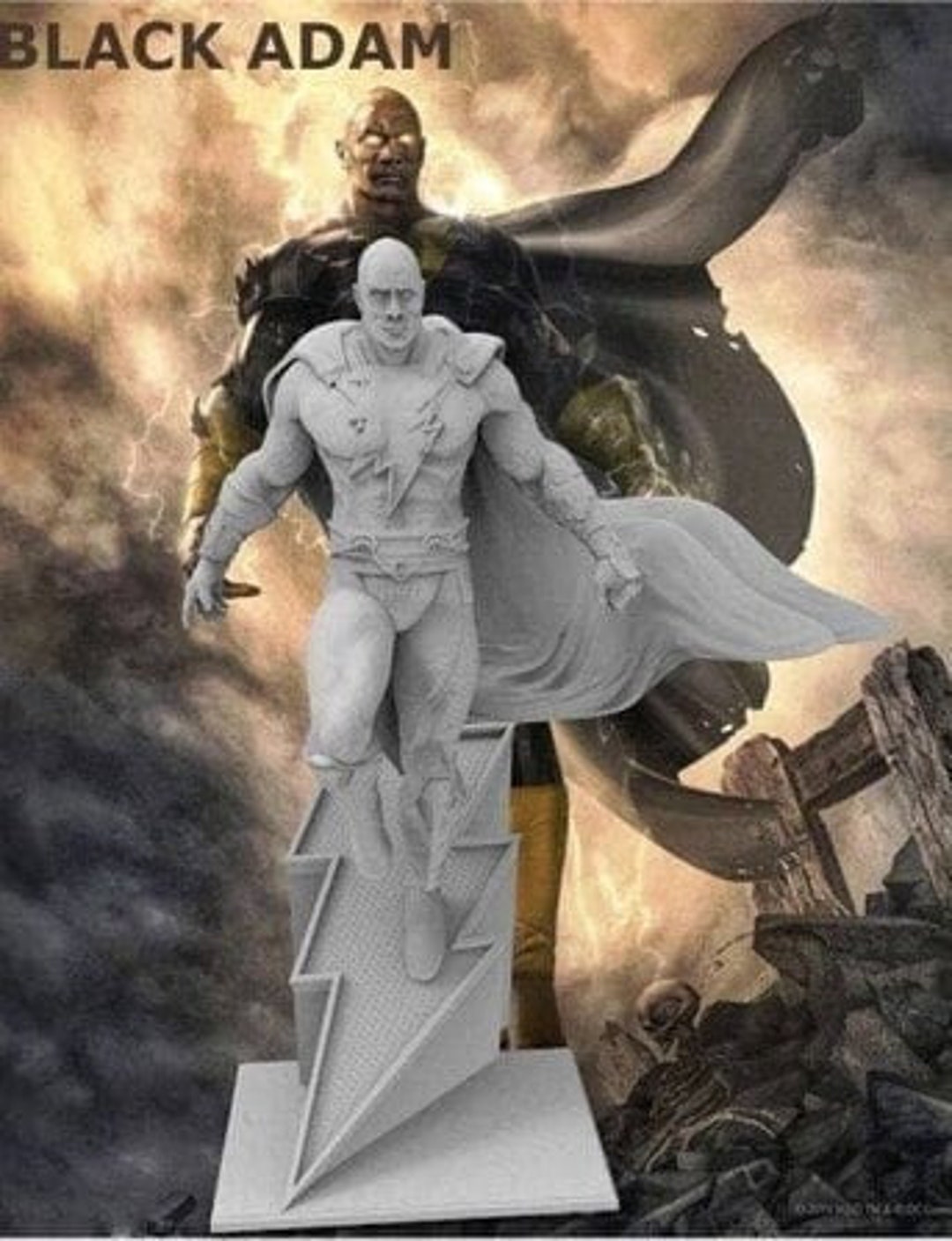 Black Adam 3d Model Stl File for 3d Printing - Etsy