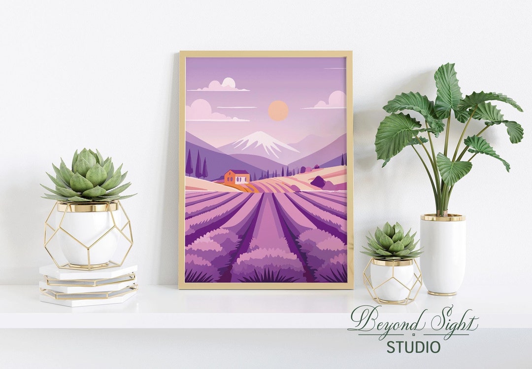 Lavender Menace Subtle Lesbian Flag Nature Wall Art Sapphic ...