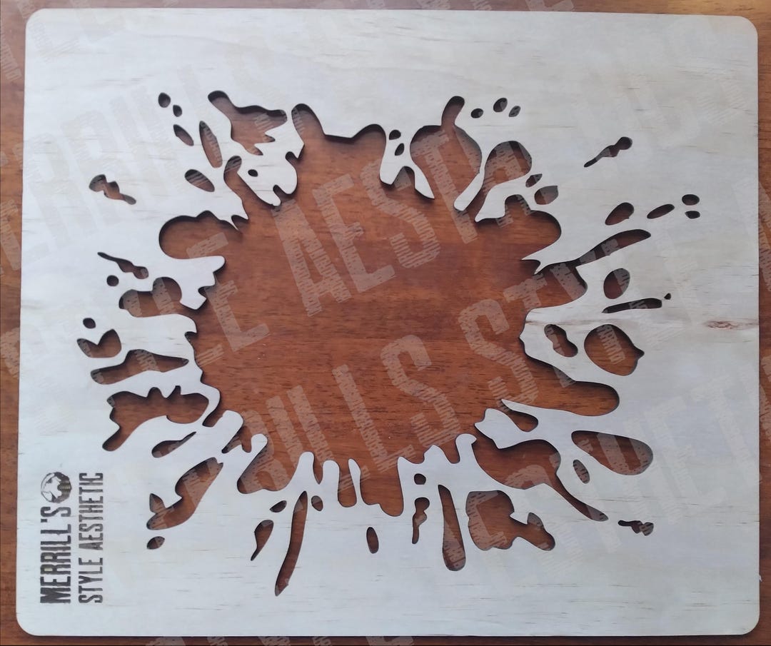 Reusable Bleaching Stencil - Splatter Spot - Etsy
