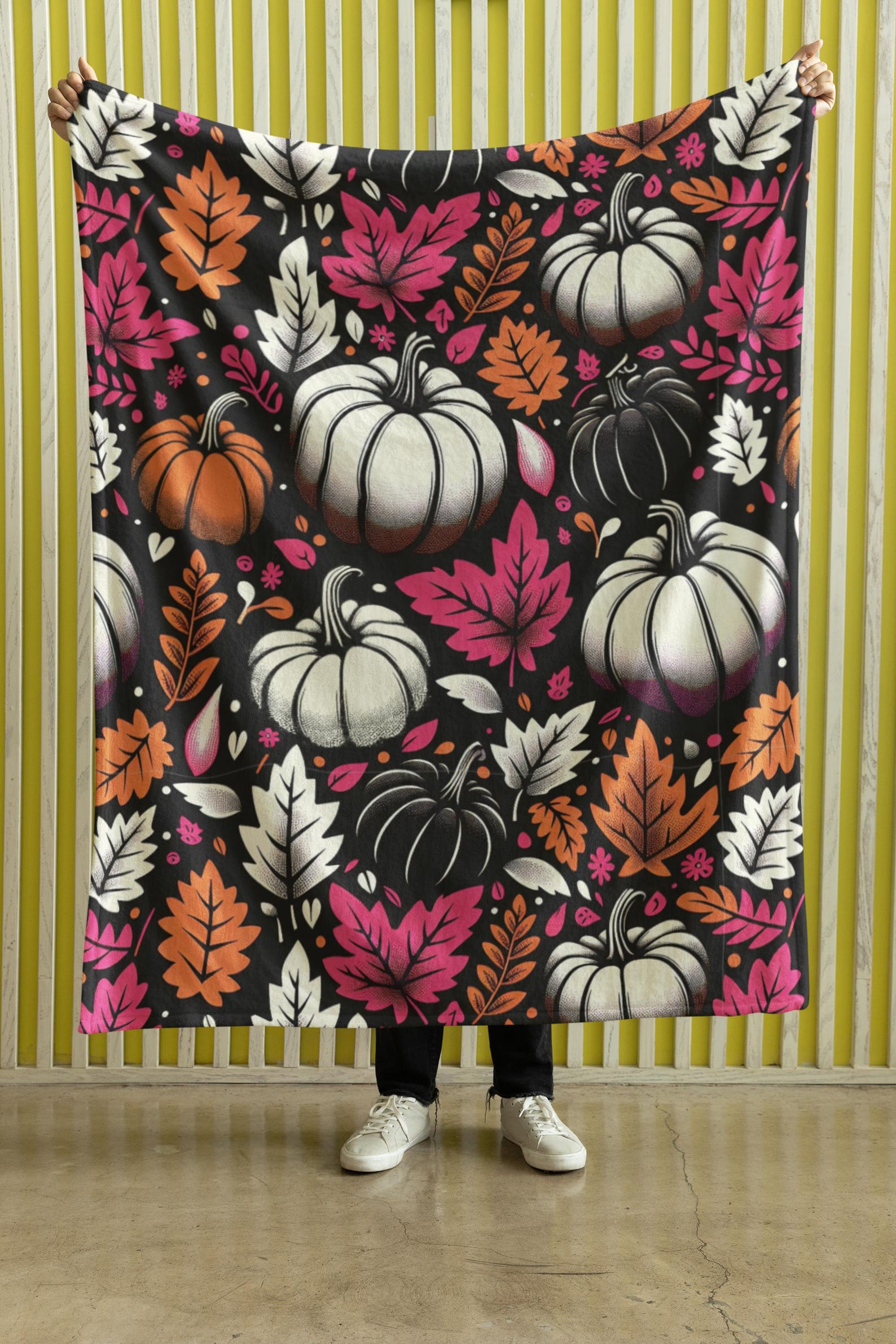 Pumpkin Vibes Plush Halloween Throw/blanket - Etsy