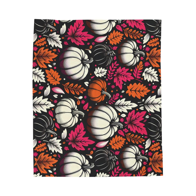 Pumpkin Vibes Plush Halloween Throw/blanket - Etsy