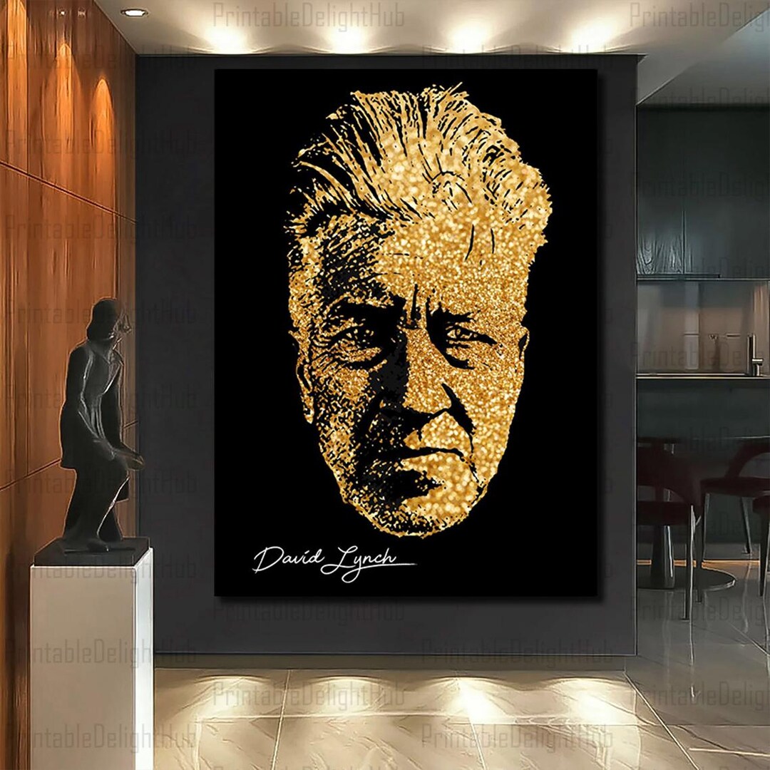 David Lynch Portrait Printed on Canvas, Gift for Home Decor, Canvas ...