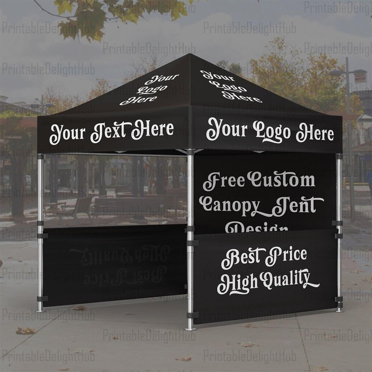 Custom Canopy 10x10 Tent, Event Tent, Business Advertising Tent, Free ...