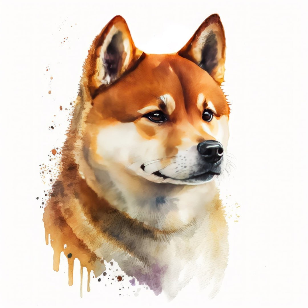 Shiba Gifts, Shiba Watercolor Prints, Shiba Canvas, Digital File, Shiba ...