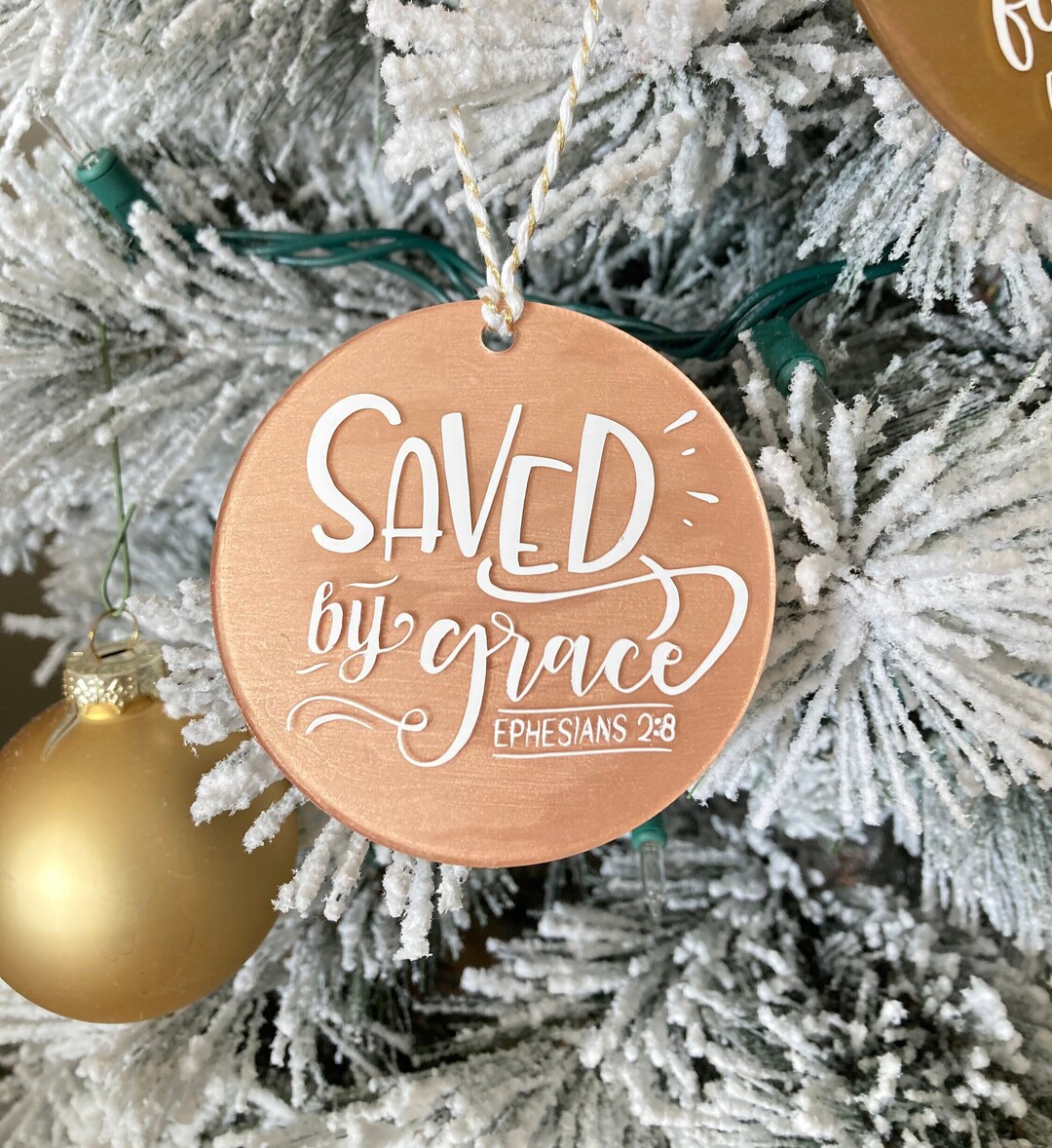 Painted Acrylic Bible Scripture Christmas Ornament - Etsy