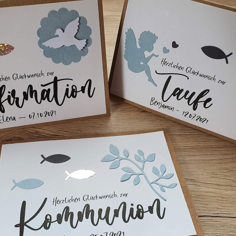Firmung taube karte - Etsy.de