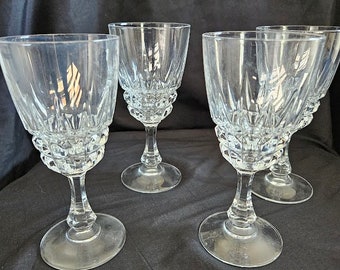 Vintage Crystal Wine Glasses Set of 2 Cristal D'arques Longchamp Lead ...