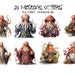 20 Medieval Octopus Watercolor Clipart, Fairytale Clipart PNG, Fantasy ...