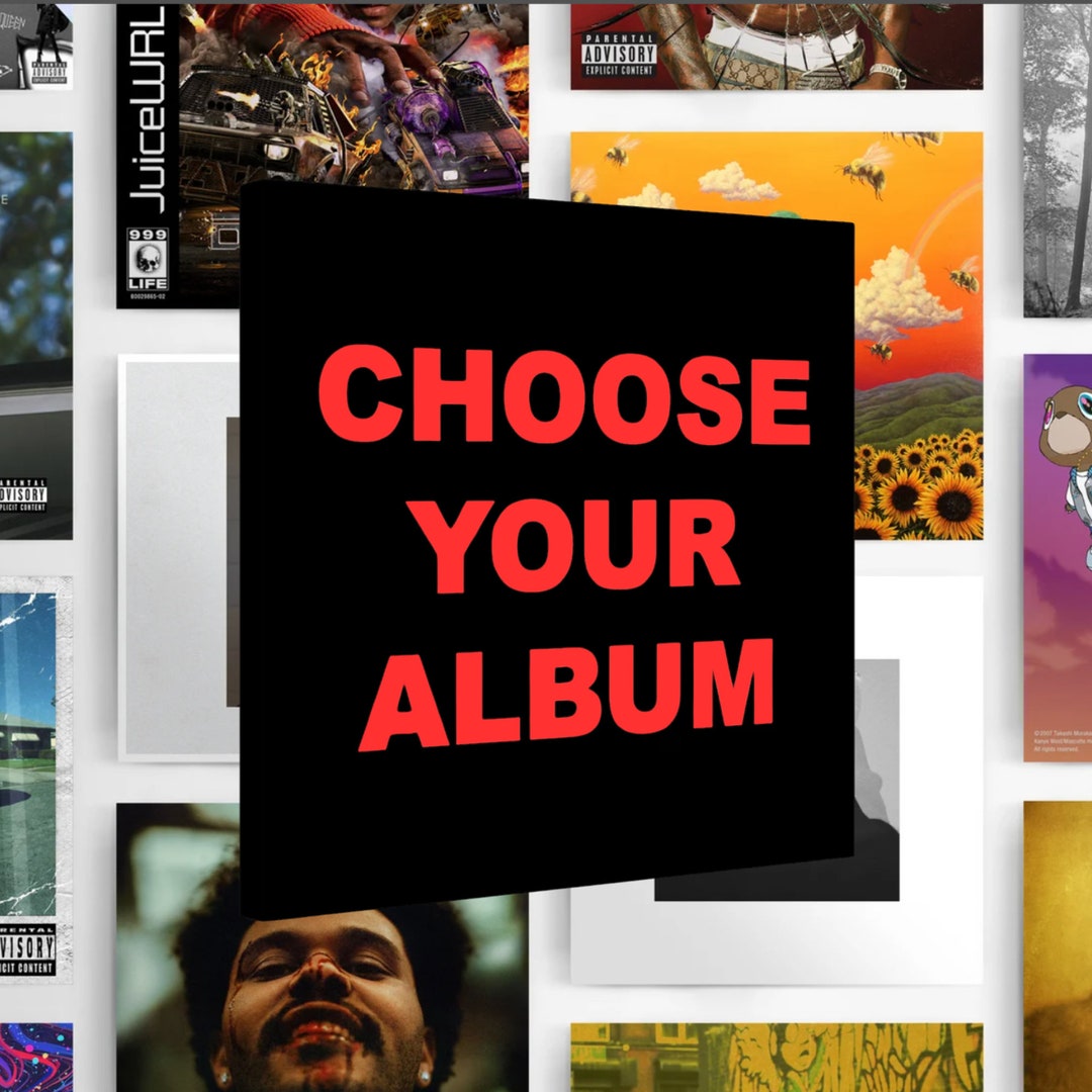 Canvas Choose Your Album Cover Print 2024 SALE Wrapped Framed Canvas ...