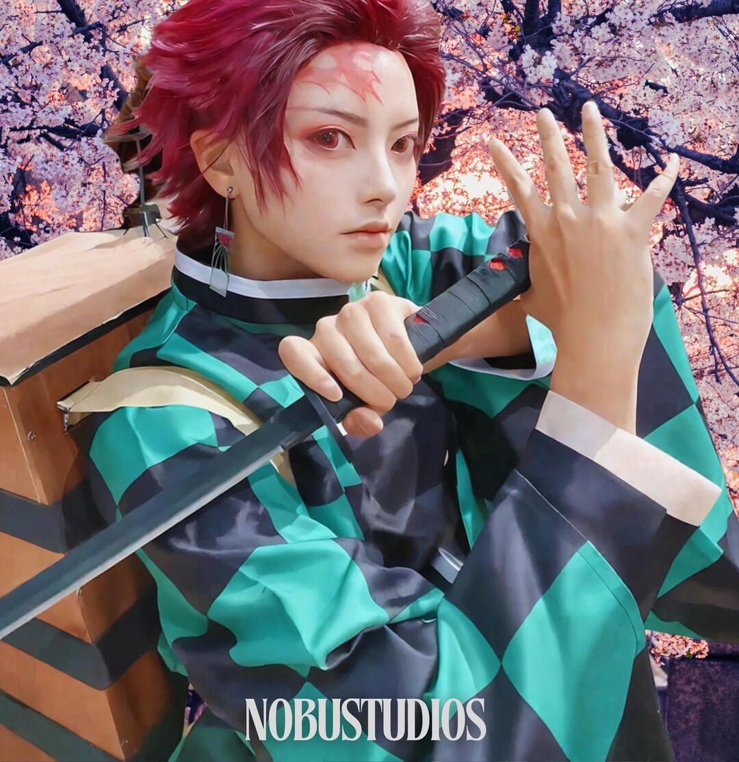 Demon Slayer Tanjirou Kamado Cosplay, Demon Slayer Cosplay, Complete ...